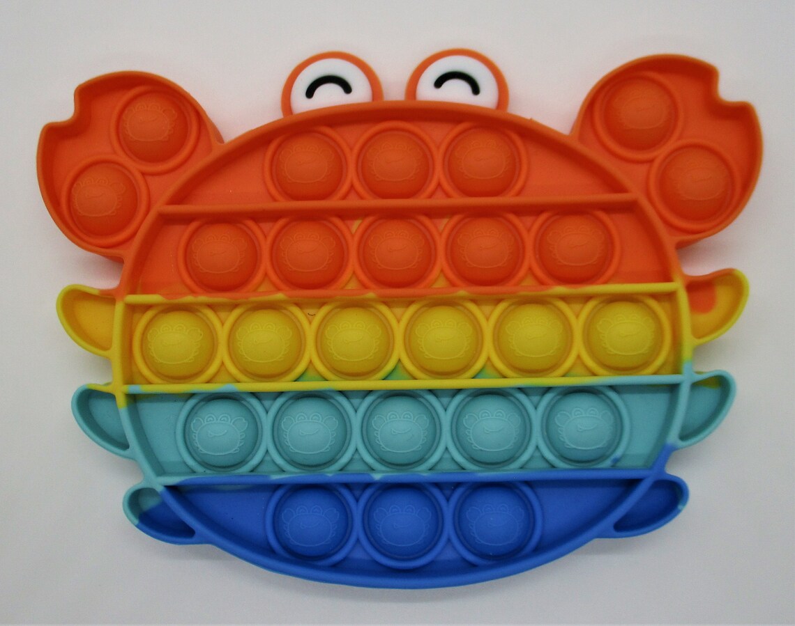 Ocean Sea Animal Play Pouch Pop Bubble Ocean Crab Fidget Toy - Etsy