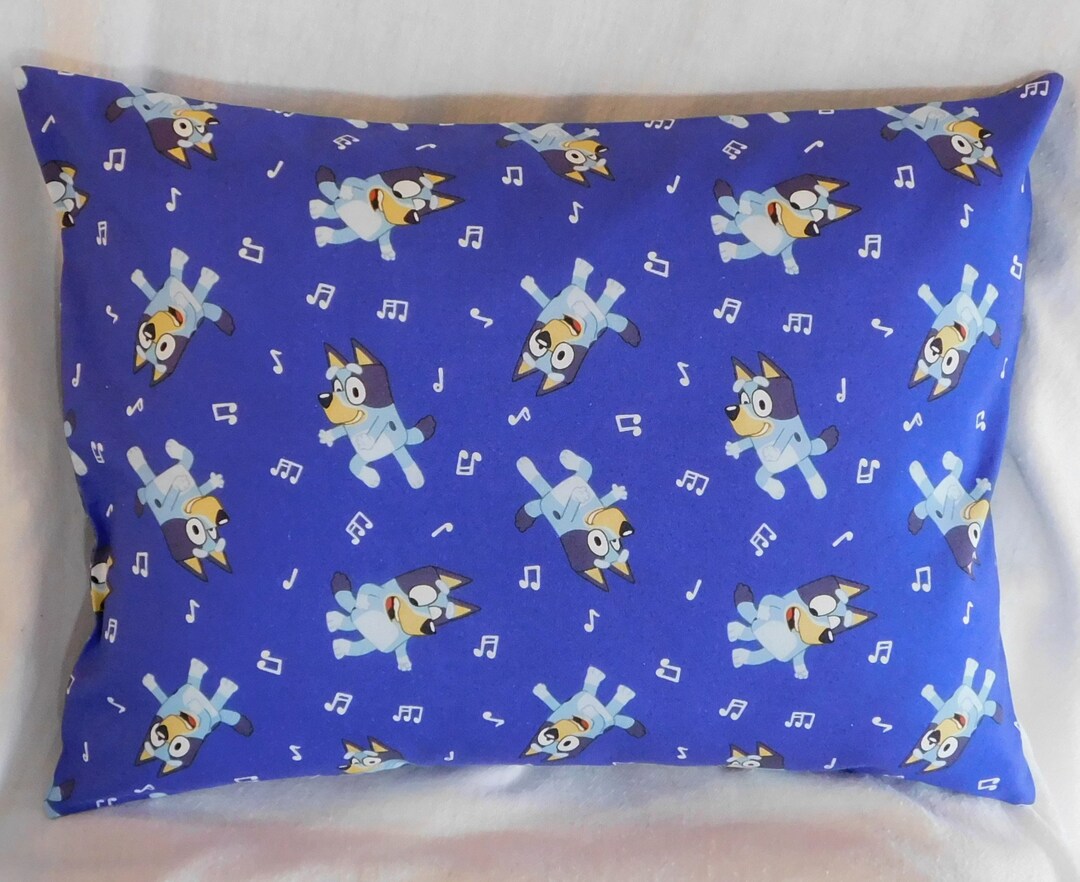 Bluey Travel Pillowcase - 12"w X 16"l - Child Pillowcase - Envelope ...