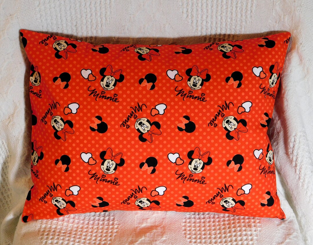Minnie Mouse Travel Size Pillowcase - 12"w X 16"l - SMALL Pillowcase ...