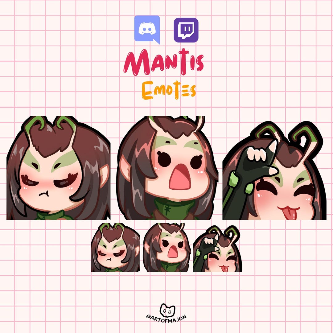 Mantis Marvel Rivals Emotes | Twitch Emotes | Marvel Rivals Emotes ...
