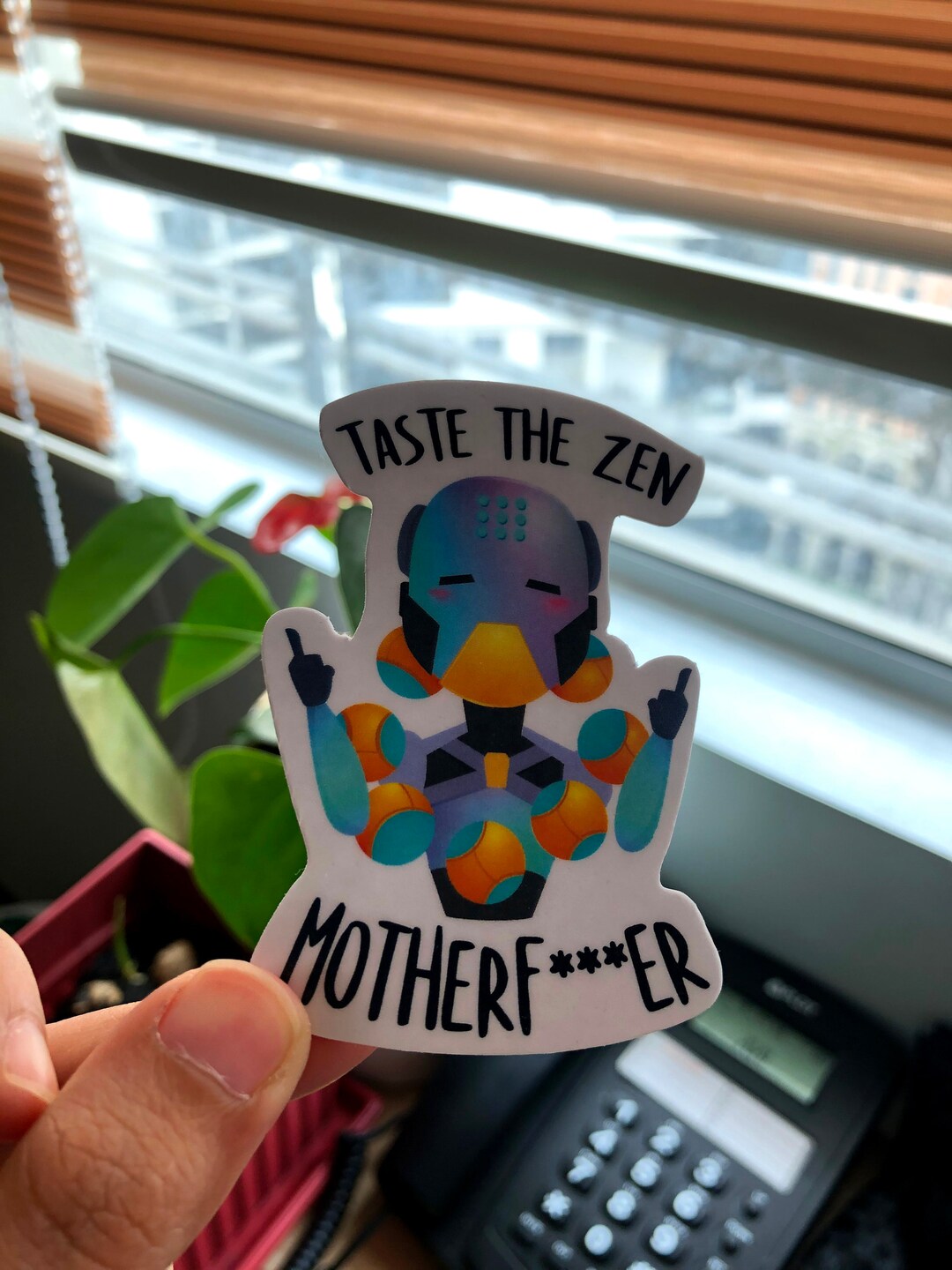 Zenyatta Inspired Sticker - Etsy