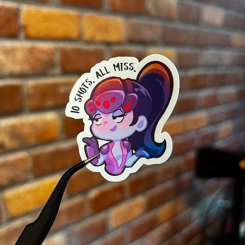 Widowmaker Inspired Vinyl Sticker - Etsy