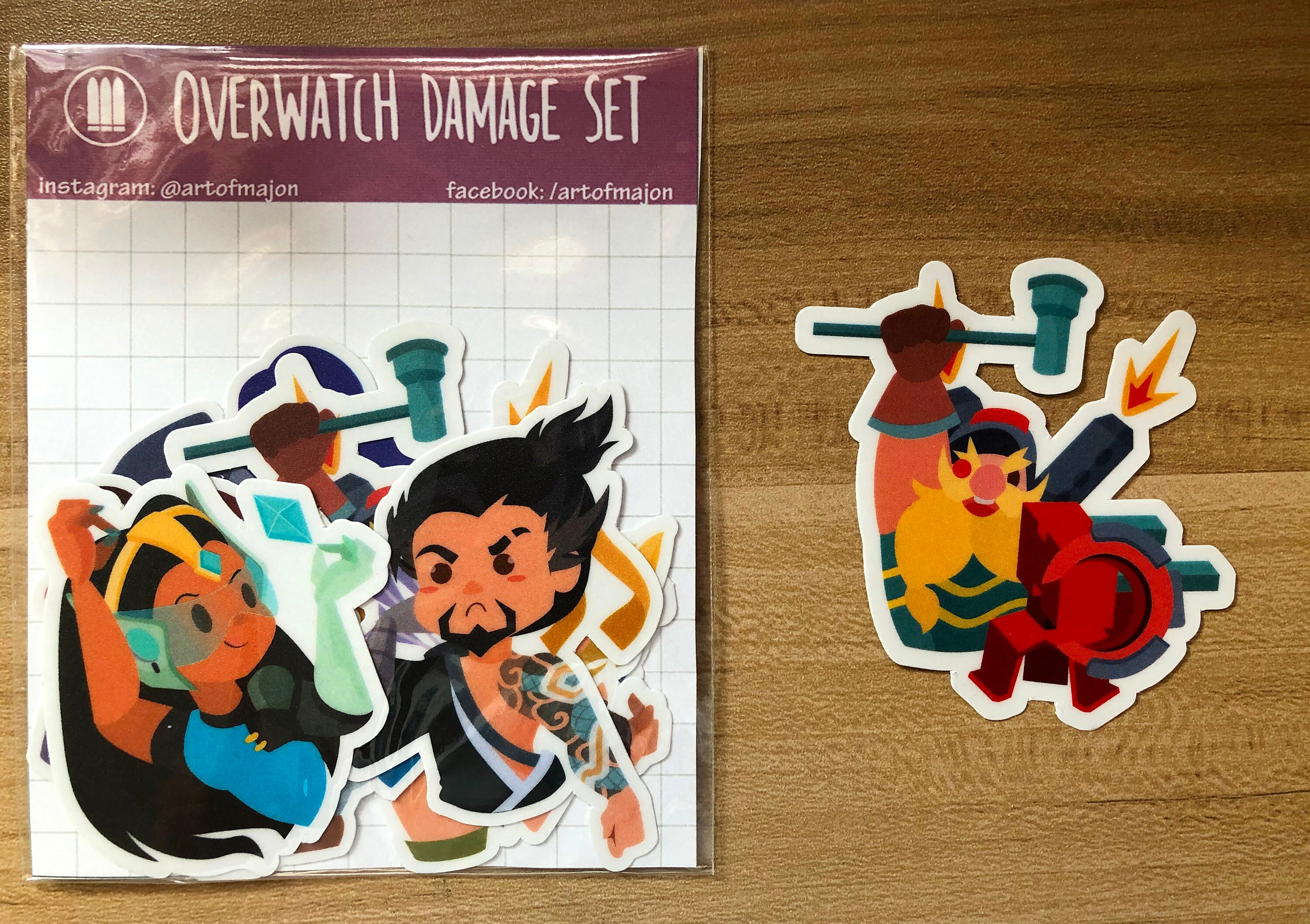 Overwatch Inspired Sticker DPS - Etsy