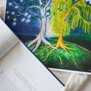 The Silmarillion Art Print, J.R.R. Tolkien Artwork, the Two Trees ...