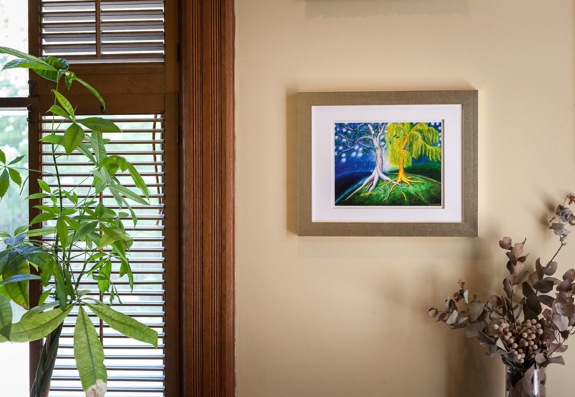The Silmarillion Art Print, J.R.R. Tolkien Artwork, the Two Trees ...