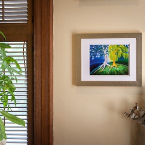 The Silmarillion Art Print, J.R.R. Tolkien Artwork, the Two Trees ...