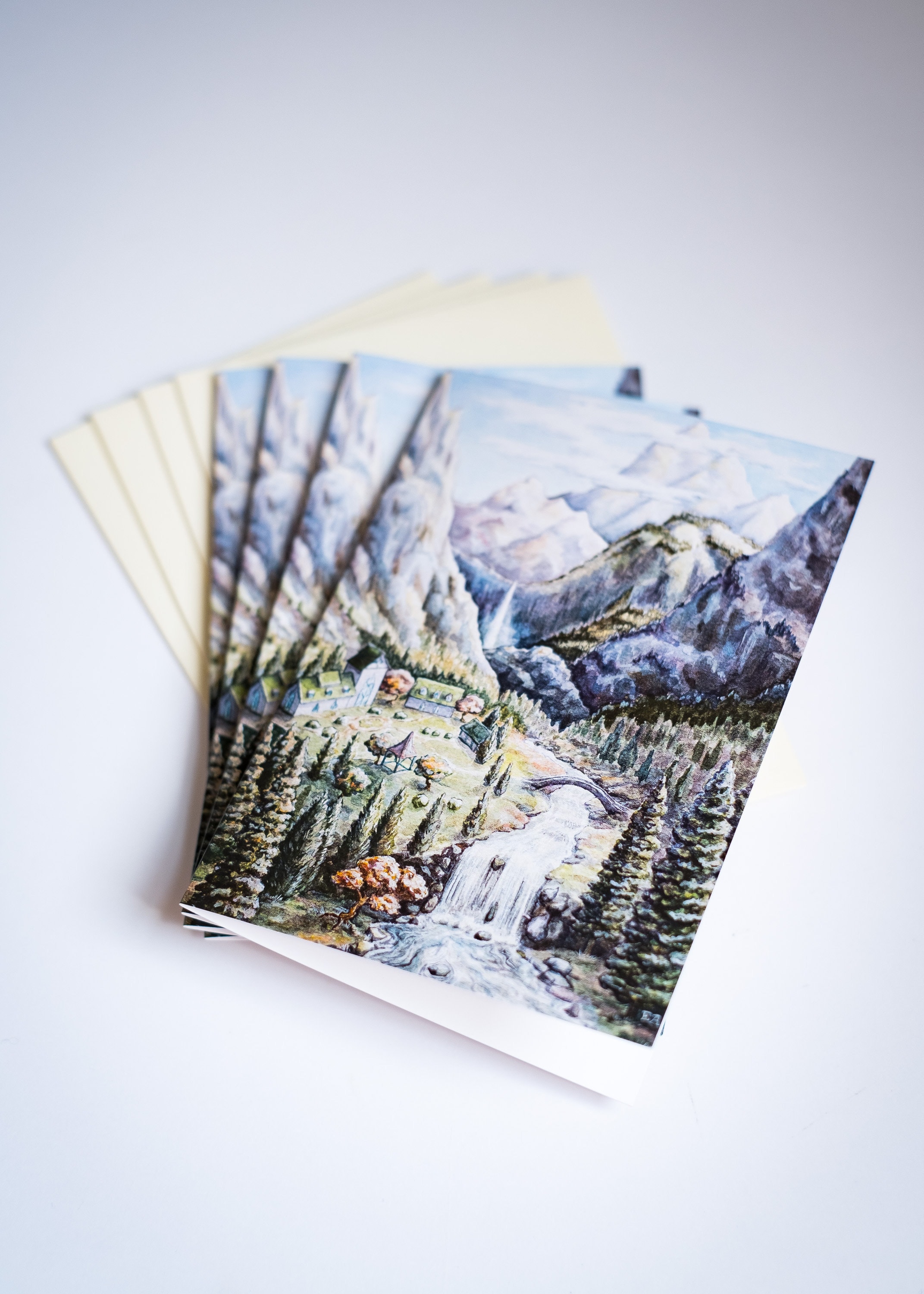 Rivendell 3.5x5 Inch Cards, Middle-earth Stationery, the Lord of the ...