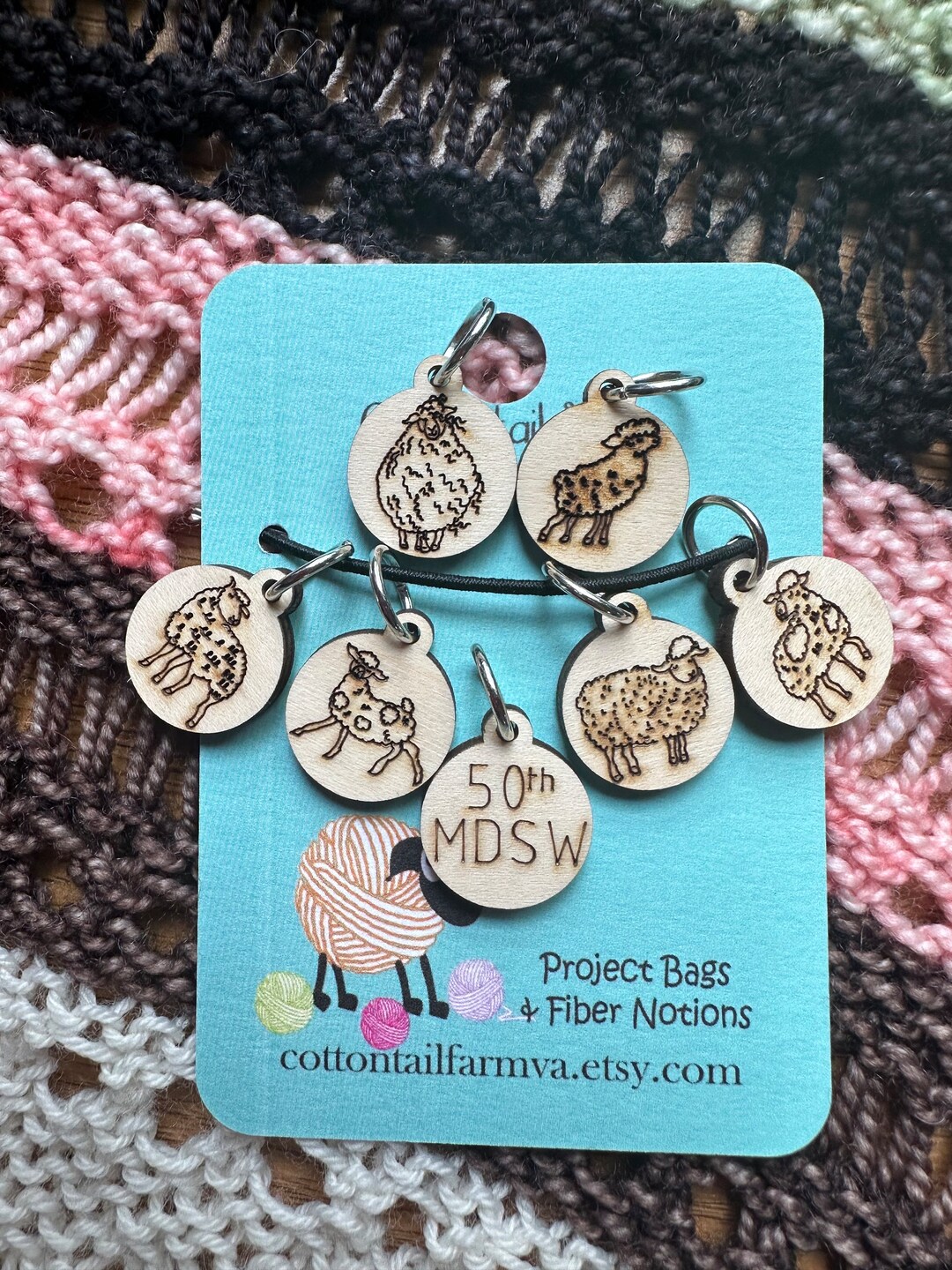 Maryland Sheep and Wool Edition Stitch Markers, Knitting Marker, Stitch ...