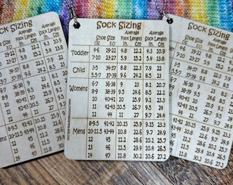 Sock Sizing Ruler - Etsy
