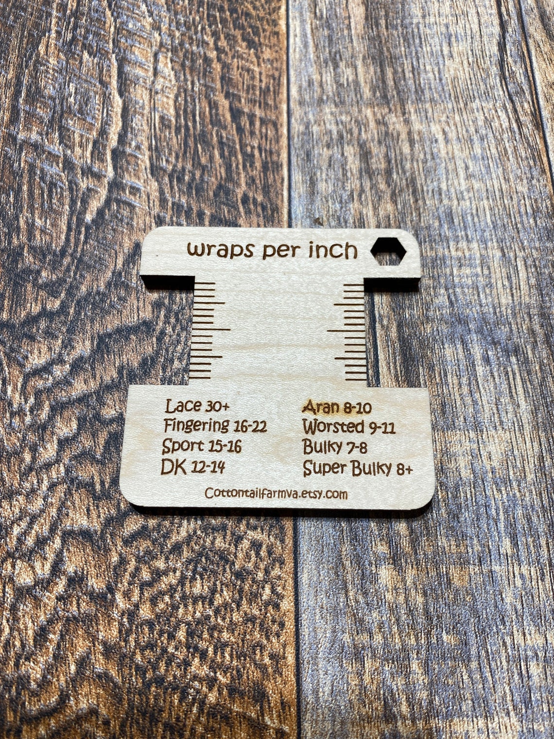 Wraps per Inch Gauge Yarn Tool Knitting Tool WPI Tool - Etsy