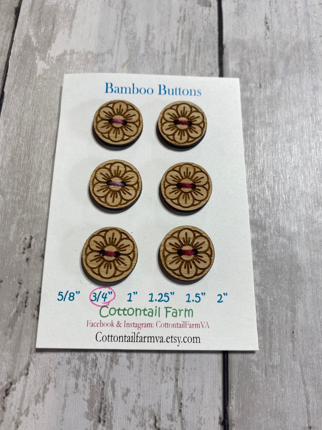 Bamboo Buttons, Sweater Buttons, Handmade Buttons, Buttons, Knitting ...