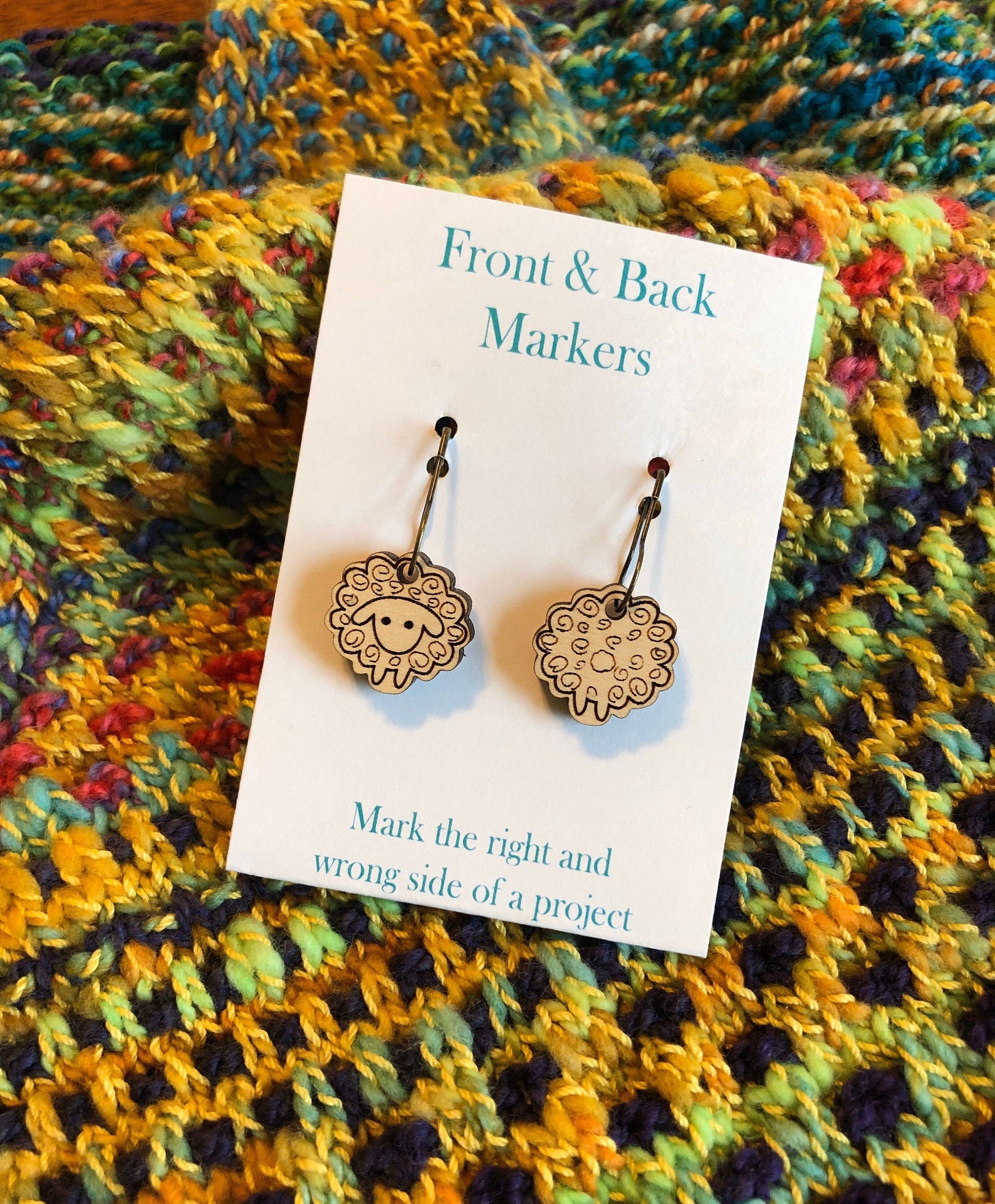 Front and Back Markers Knitting Marker Stitch Marker for - Etsy