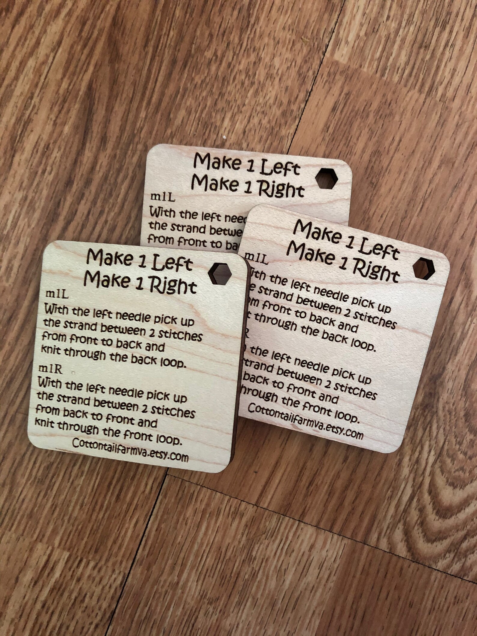 Make One Left Make One Right Stitch Yarn Tool Knitting Tool - Etsy