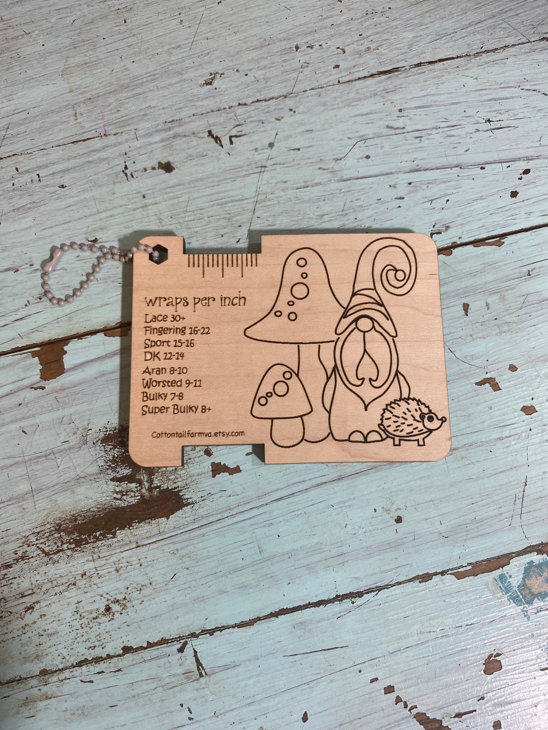 Wraps per Inch Gauge, Yarn Tool, Knitting Tool, WPI Tool, Spinning ...