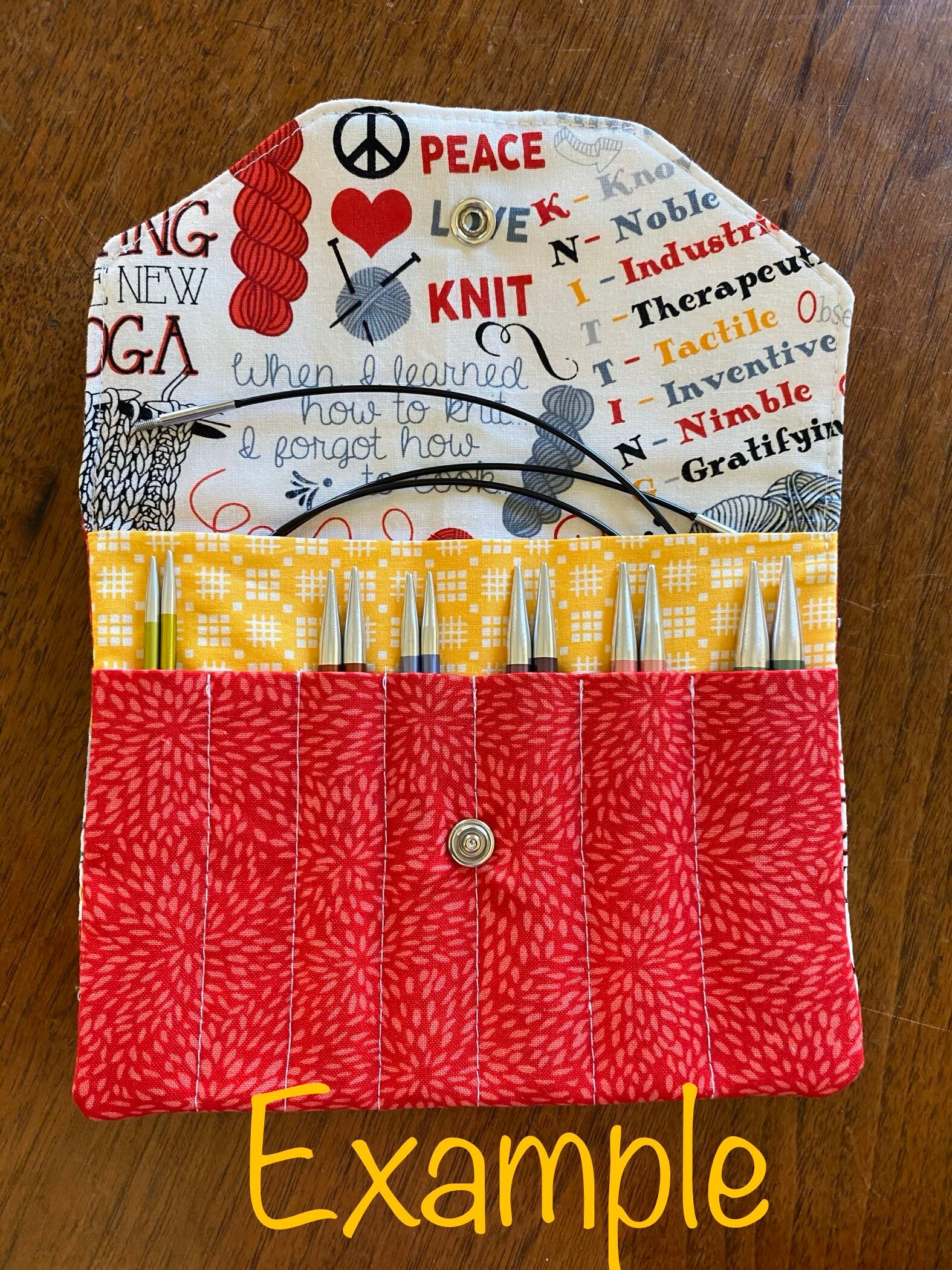 Knitting Needle Case Interchangeable Needle Case Needle - Etsy