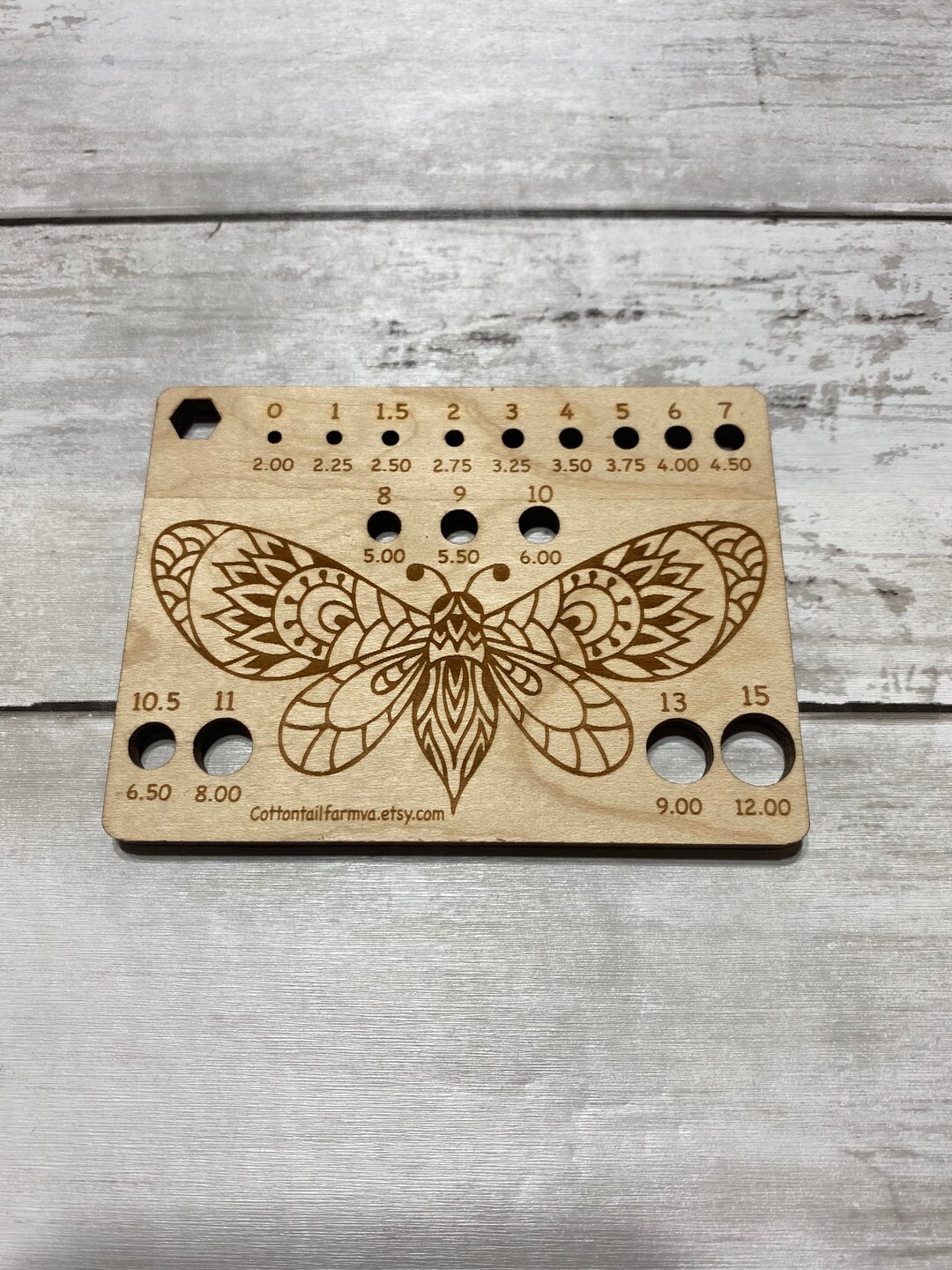 Knitting Needle Gauge, Needle Gauge, Knitting Tool - Etsy