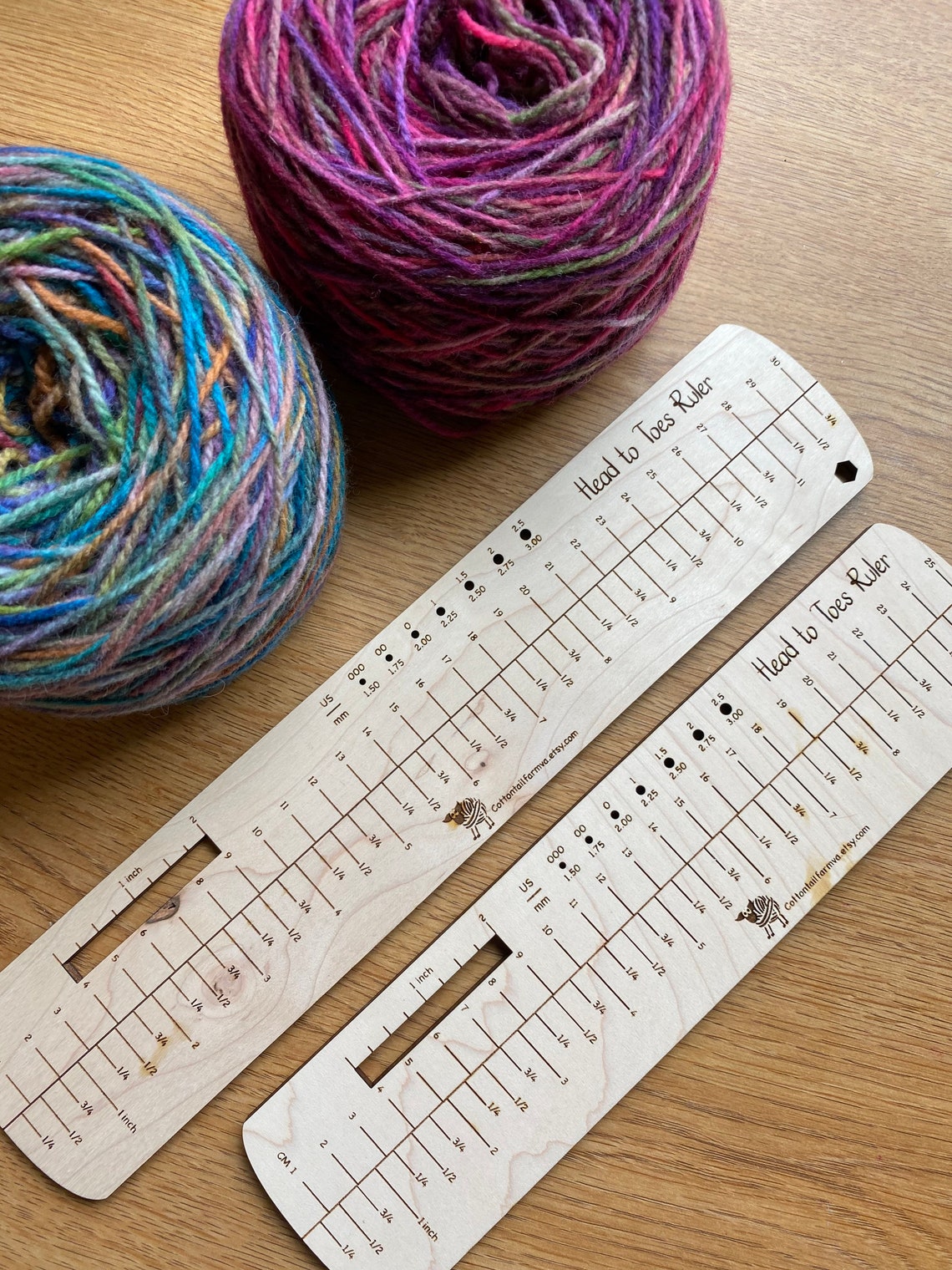 Sock Knitting Measure, Knitting Ruler, Hat Ruler, Head to Toe Knitting ...