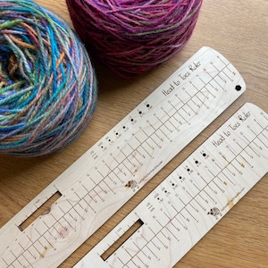 Sock Knitting Measure, Knitting Ruler, Hat Ruler, Head to Toe Knitting ...