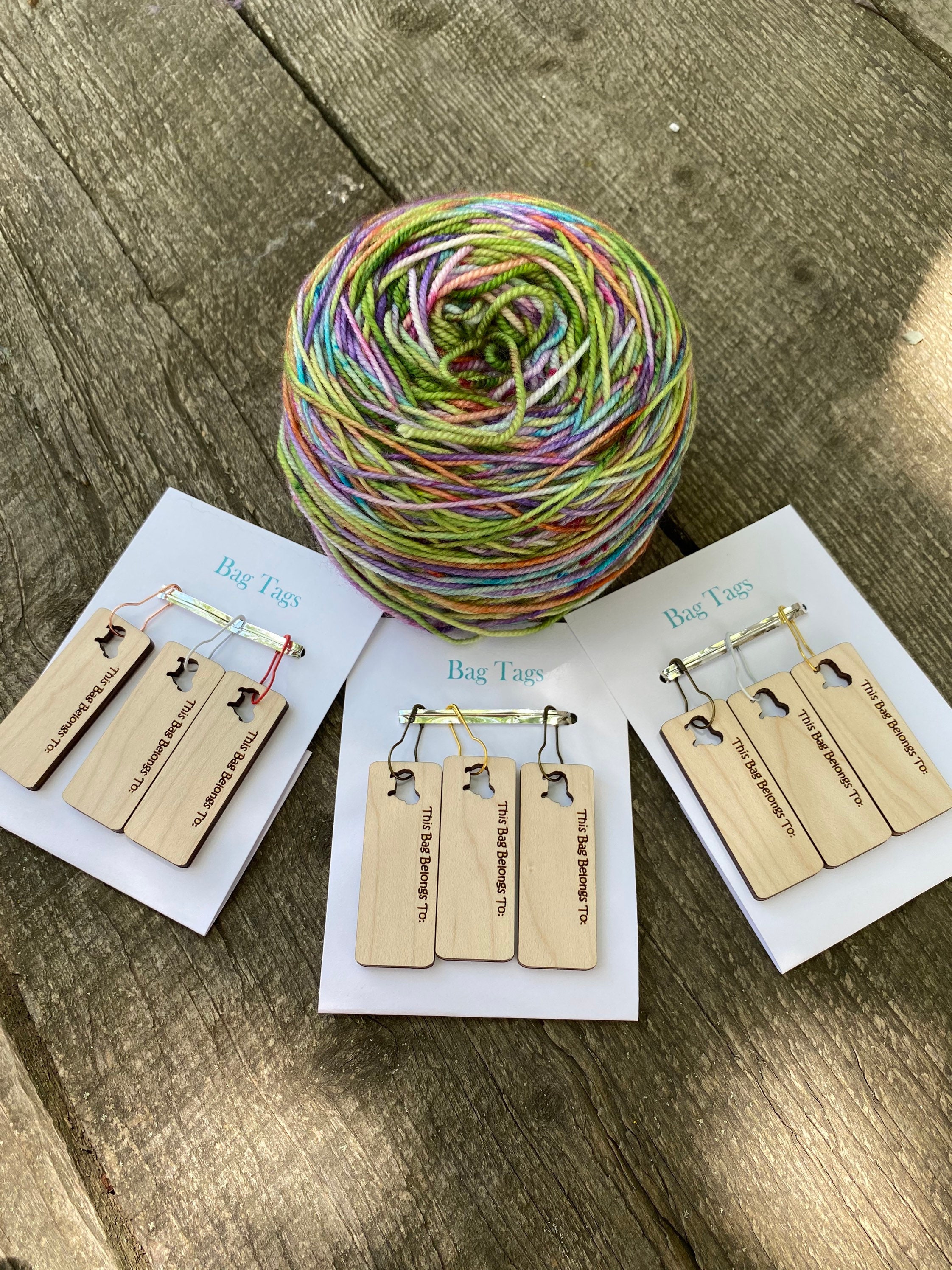 Bag Tags Identification Tags Knitting Bag Tags Crochet Bag | Etsy