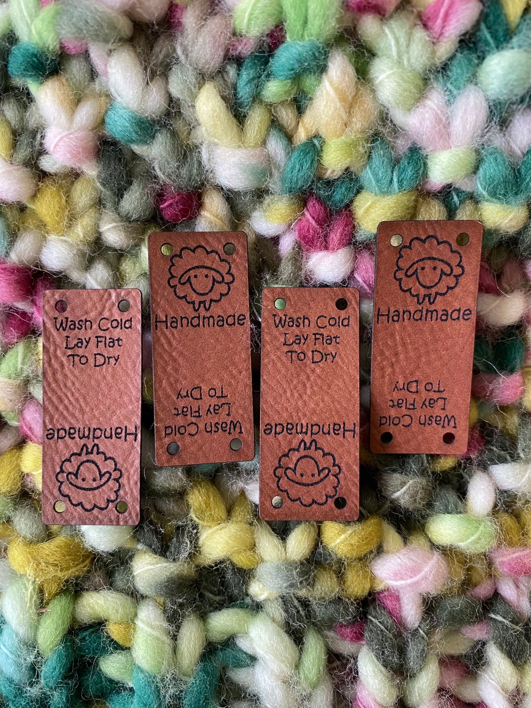 Handmade Tags, Wood Handmade Tags, Wood Knitting Tags, Knitting Tags ...
