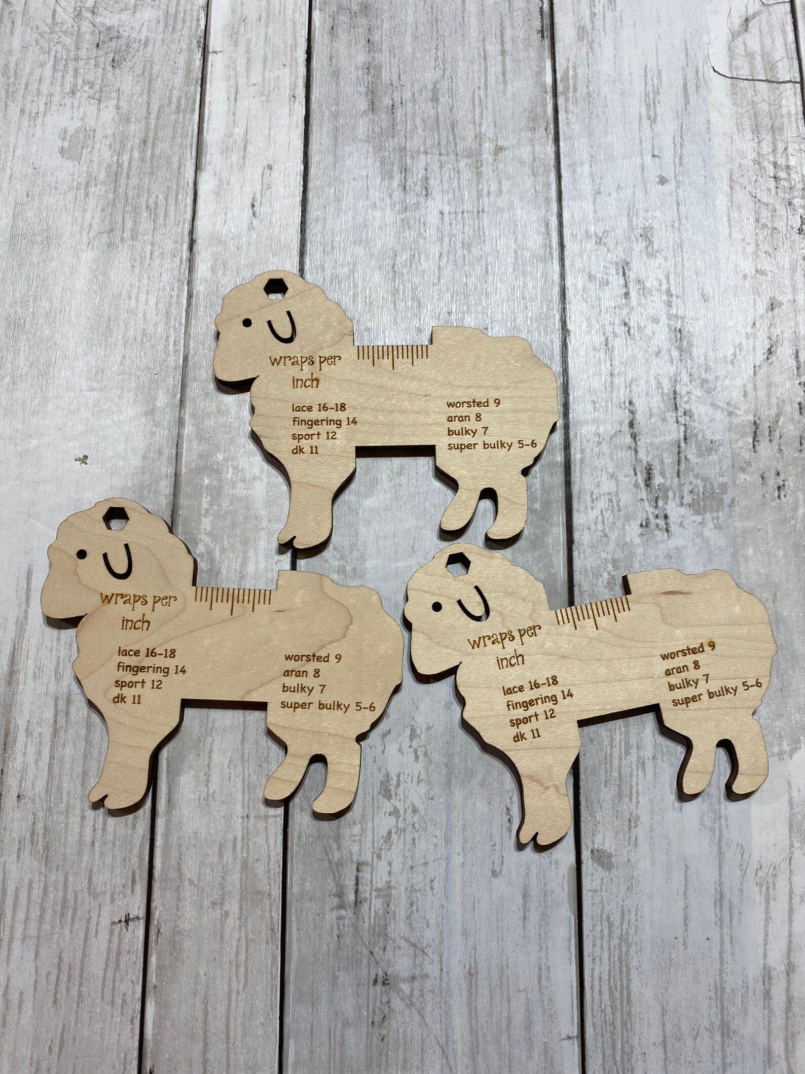 Wraps per Inch Gauge Yarn Tool Knitting Tool WPI Tool - Etsy