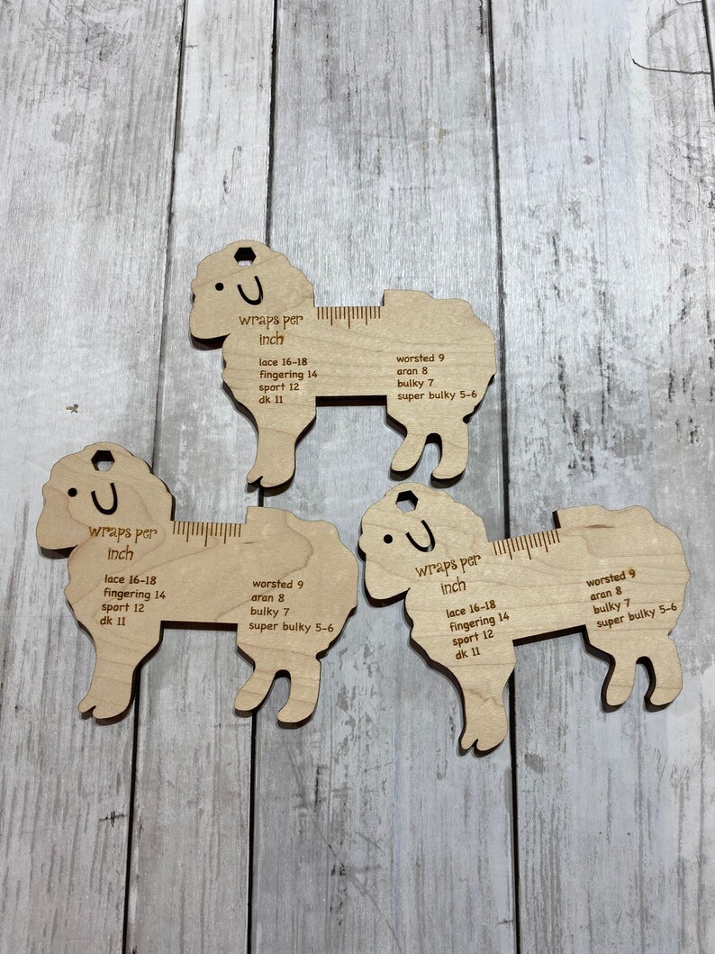 Wraps per Inch Gauge Yarn Tool Knitting Tool WPI Tool - Etsy