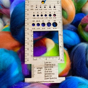 Knitting Tool, Needle Gauge, Swatch Gauge, Knitting Ruler, WPI Gauge ...