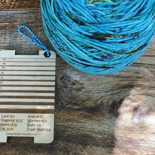 Spinners Control Card/ WPI Tool Cherry Veneer - Etsy