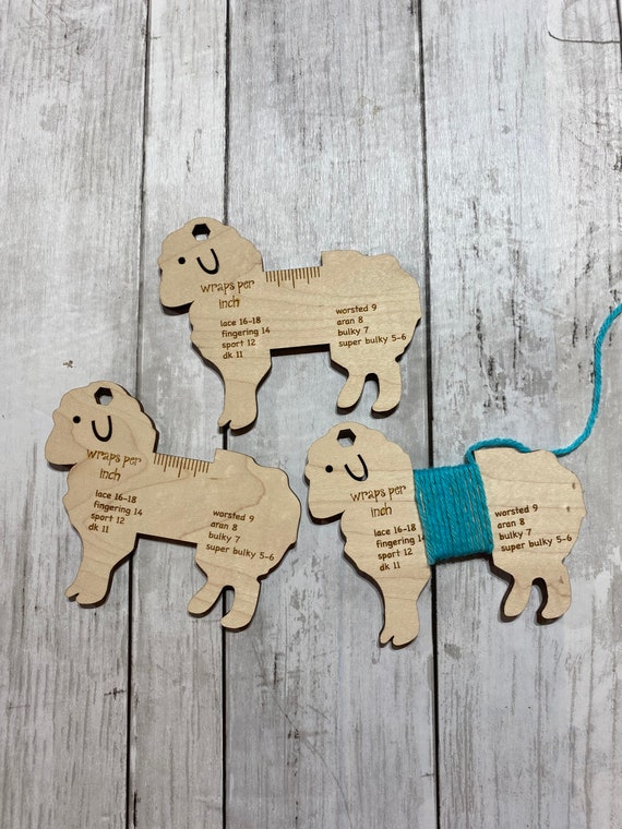 Wraps per Inch Gauge Yarn Tool Knitting Tool WPI Tool - Etsy