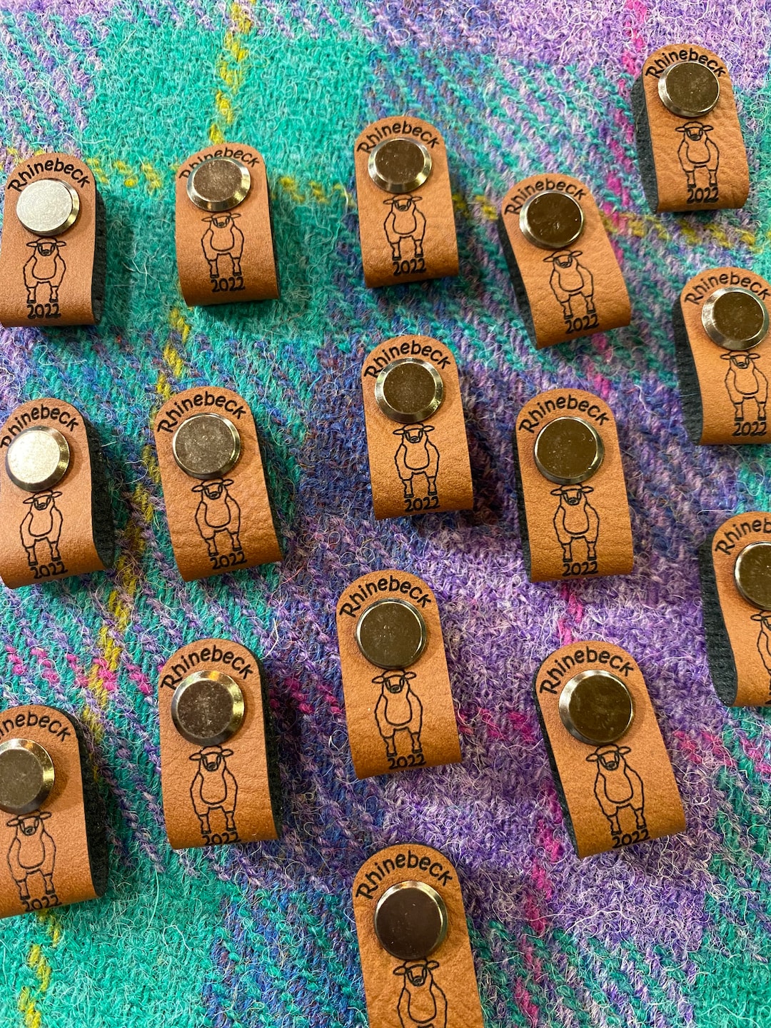 Handmade Tags, Foldover Tags, Faux Leather Knitting Tags, Knitting Tags ...