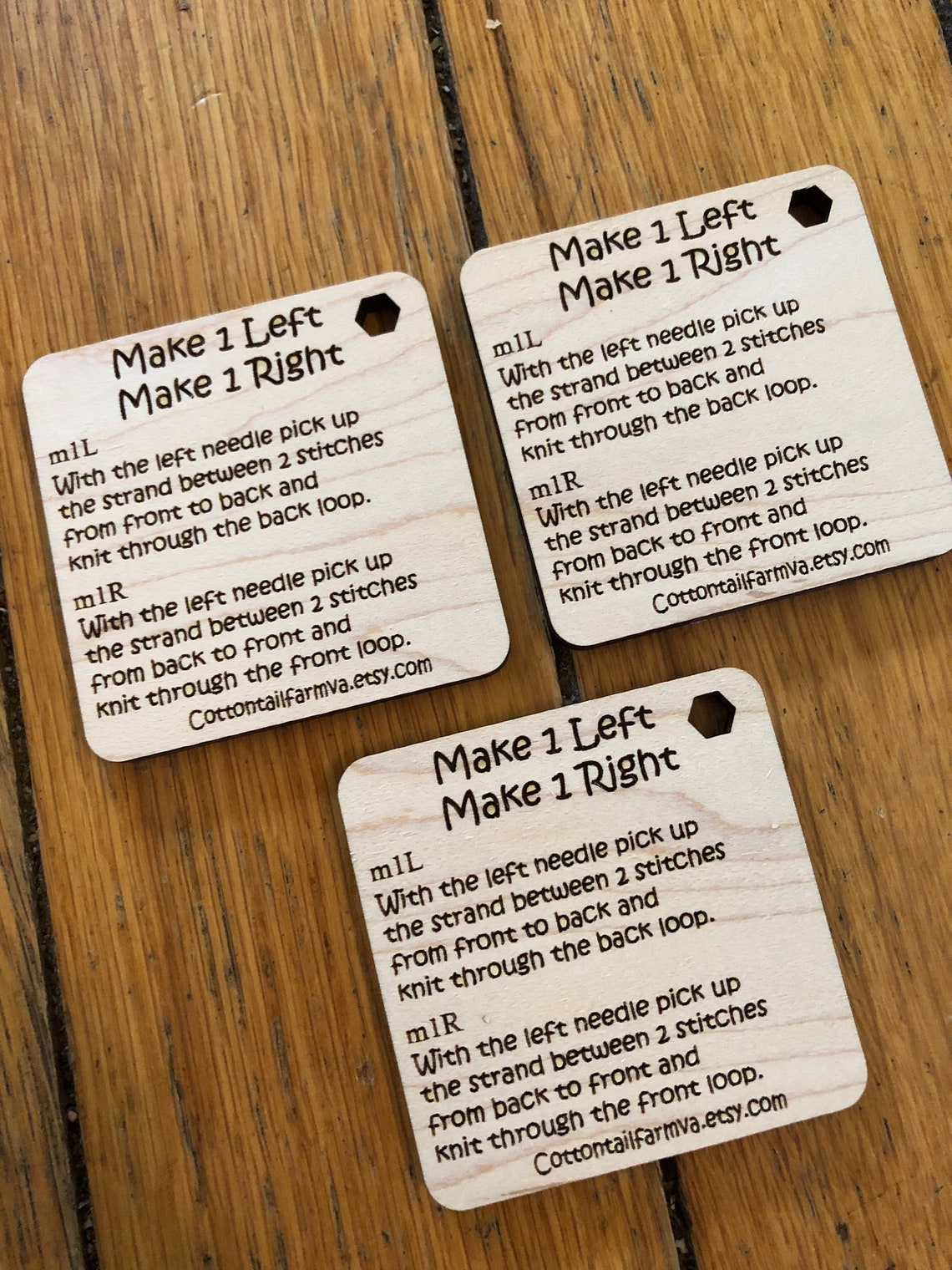 Make One Left Make One Right Stitch Yarn Tool Knitting Tool - Etsy