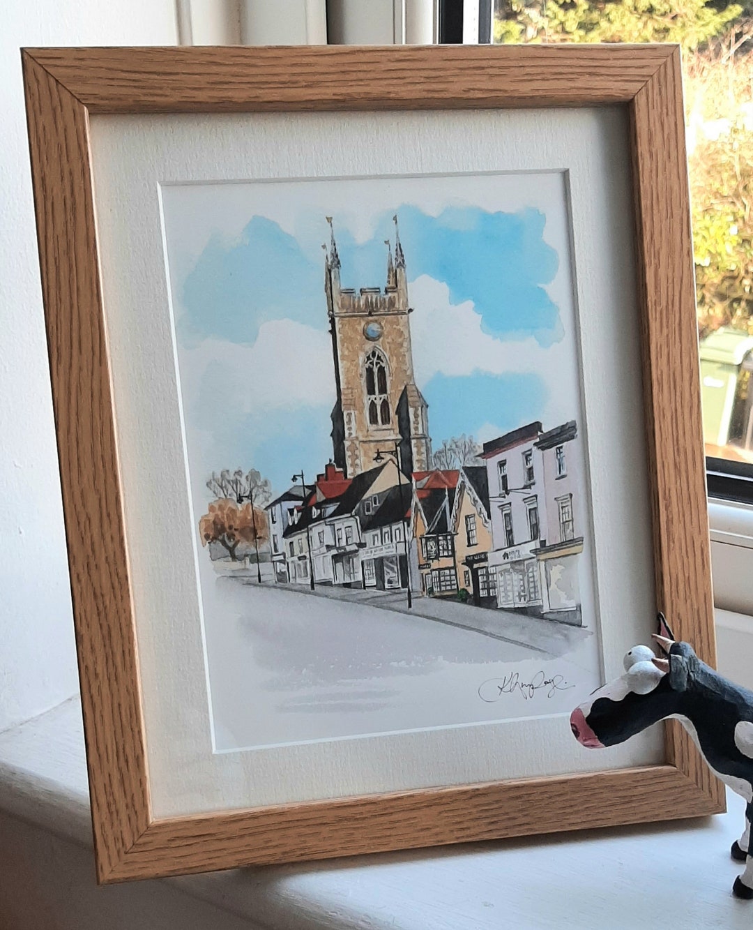 Halstead High Street Print. Mounted and Framed. - Etsy UK