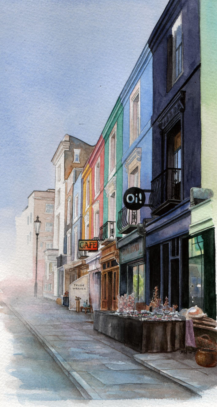 Small Hand Painted House or Building Portrait Painting in Watercolour 7 ...