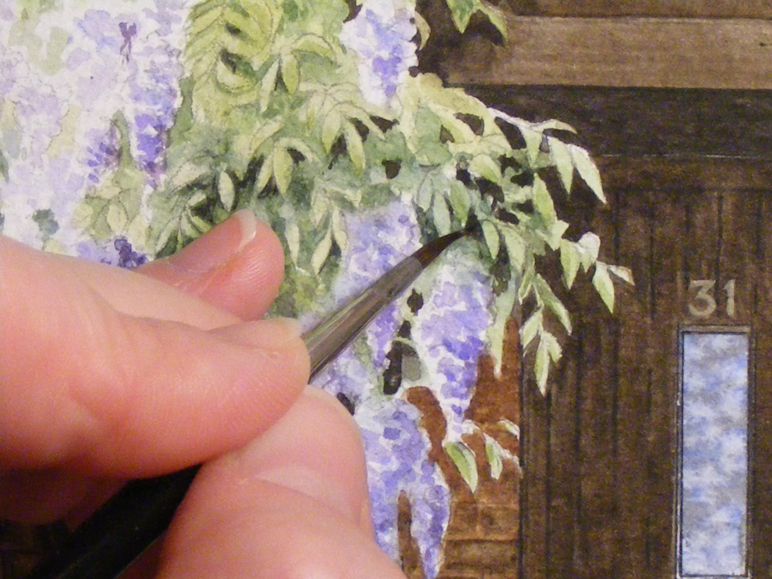 Small Hand Painted House or Building Portrait Painting in Watercolour 7 ...