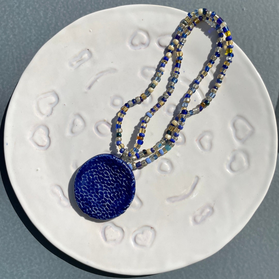 Indigo Pendent Necklace - Etsy.de