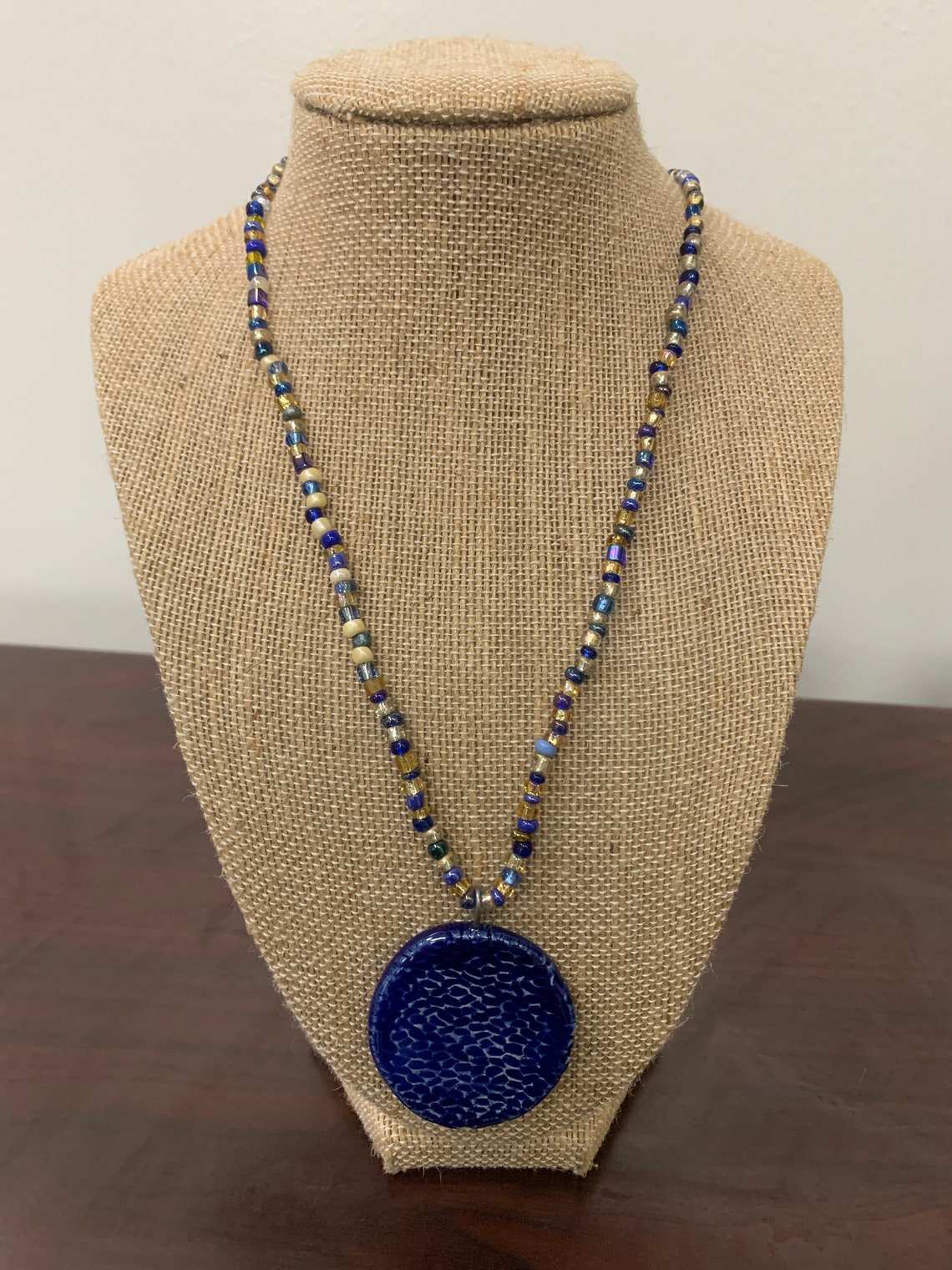 Indigo Pendent Necklace - Etsy.de