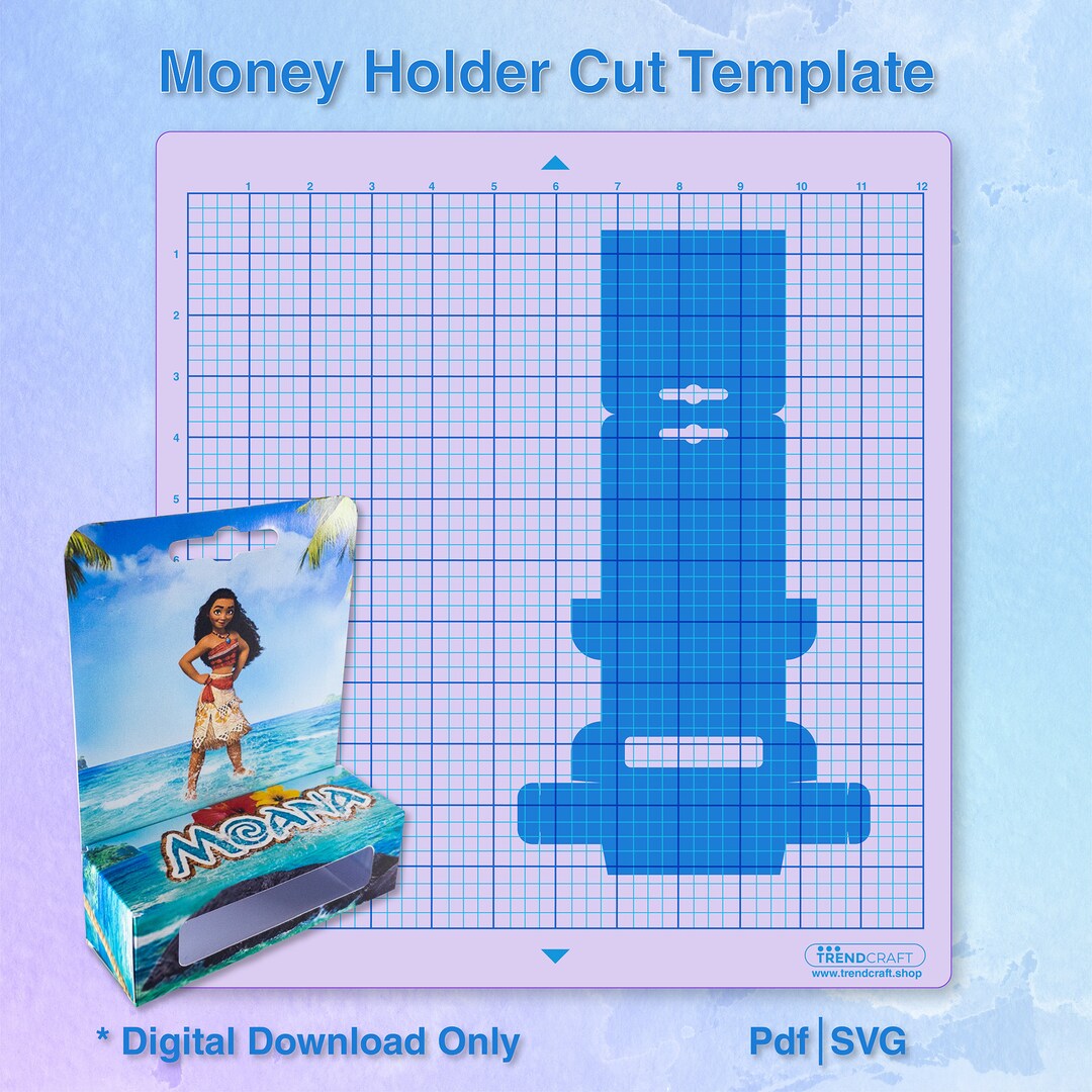 Money Holder Card Box Template - Etsy