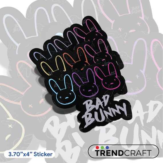 Bad Bunny Stickers Waterproof Stickers Tumblr Sticker - Etsy