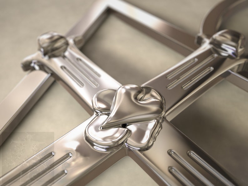 Rose Cross / Silver Pendant / Symbol of the Rosicrucians / Symbol of ...