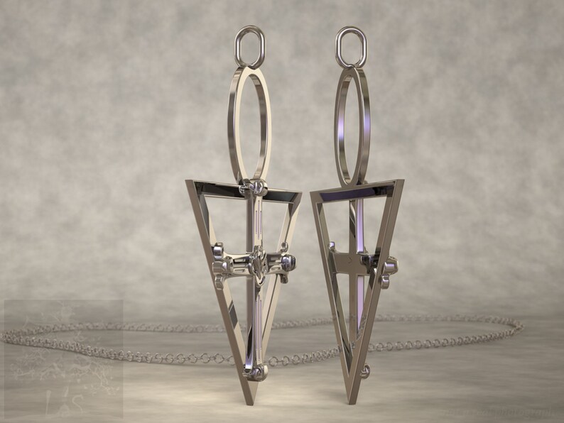 Rose Cross / Silver Pendant / Symbol of the Rosicrucians / Symbol of ...