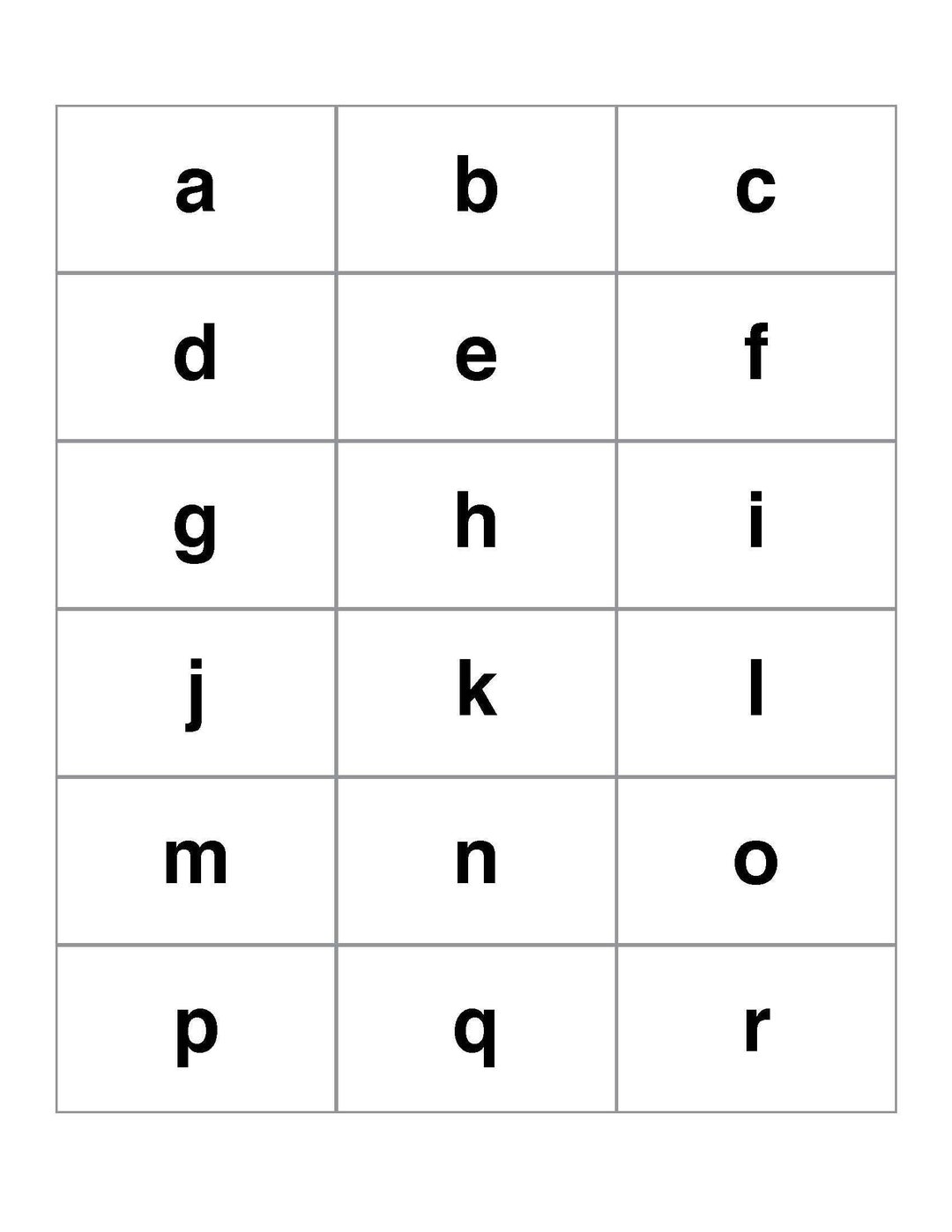 Alphabet Lowercase Flash Cards Printable. Kindergarten. Flashcards ...