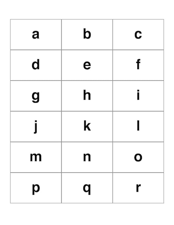 Lowercase Alphabet Cards CVC Colour Coded Alphabet – ESL Flashcards