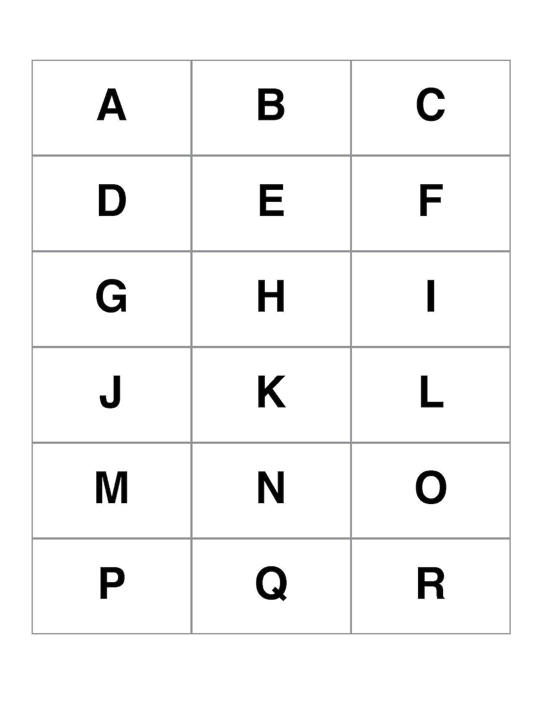 Alphabet Uppercase and Lowercase Flash Cards Printable. Kindergarten ...