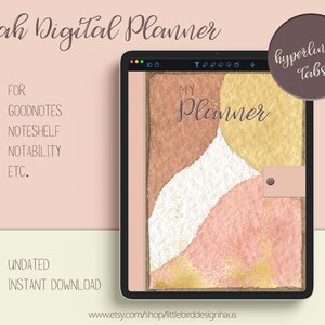 Leah Digital Planner | Use Goodnote, Notability, Noteshelf on iPad Pro ...