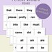 52 Dolch Primer Sight Word Flash Cards Printable. Kindergarten ...