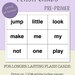 40 Dolch Pre-primer Sight Word Flash Cards Printable. Kindergarten ...