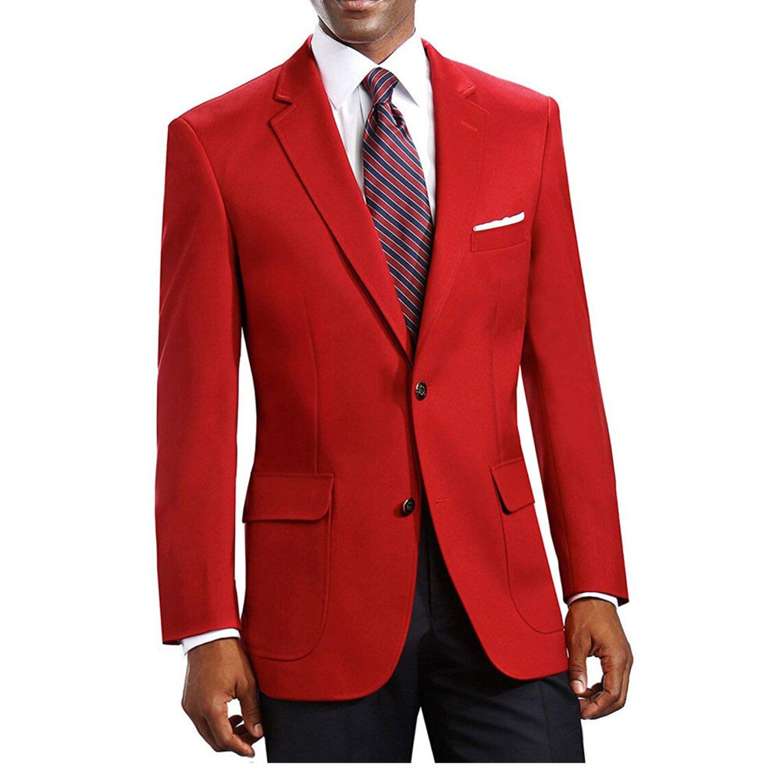 Men's Elegant Red Blazer - Etsy