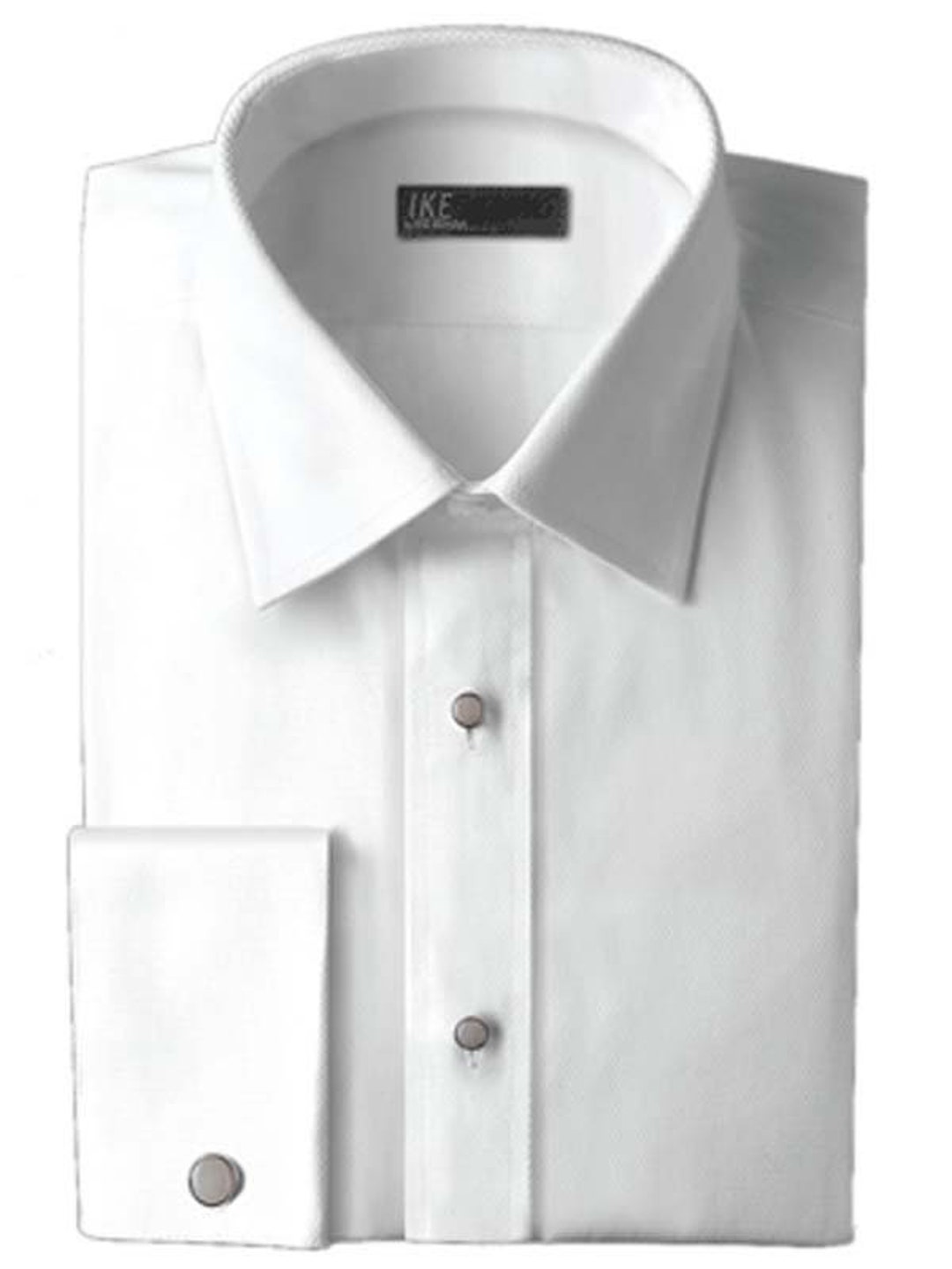 Laydown Collar Pique Tuxedo Shirt - Etsy