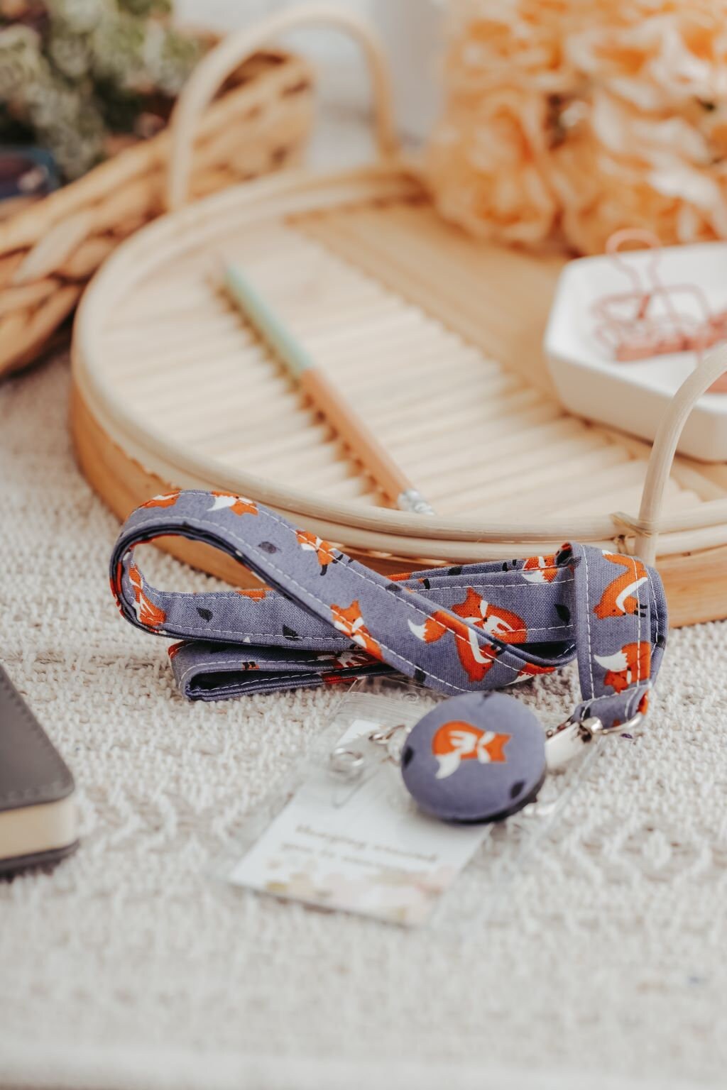 Fox Lanyard Lanyard for Keys - Etsy