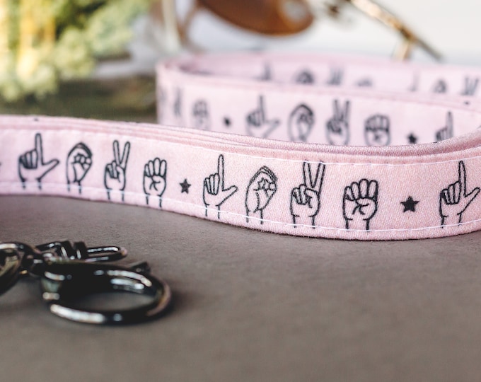 ASL Lanyard and Matching Badge Reel - Etsy
